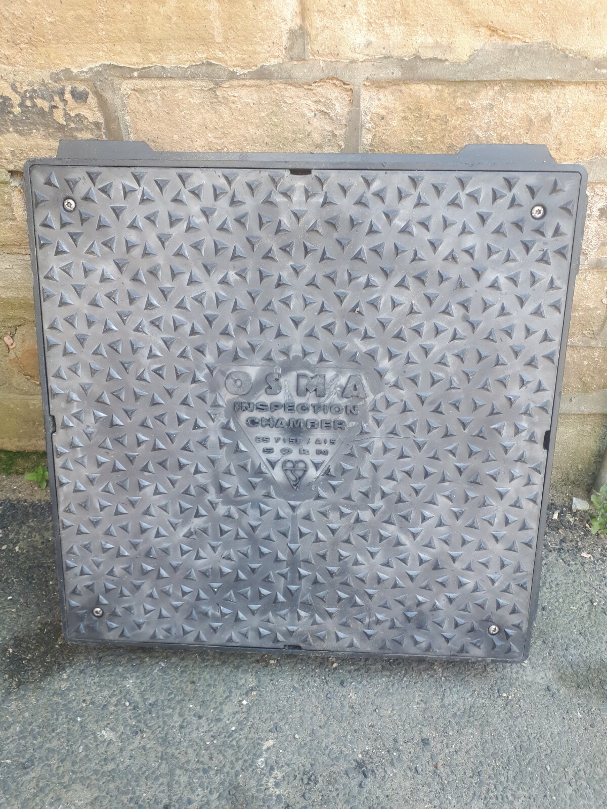 Wavin Osma Universal Inspection Chamber Square Cover and Frame 450mm ...