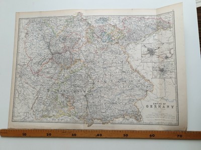 Pre-1900 - 1898 Large Victorian Map