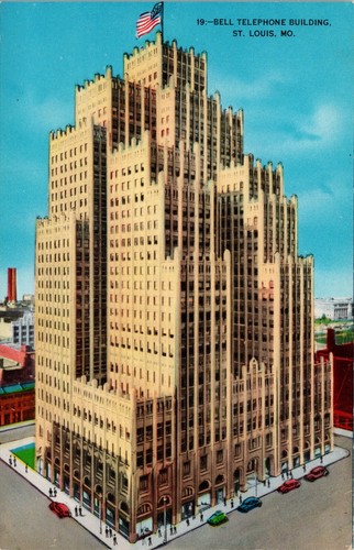 Bell Telephone Building St. Louis MO Postcard PC560 | eBay