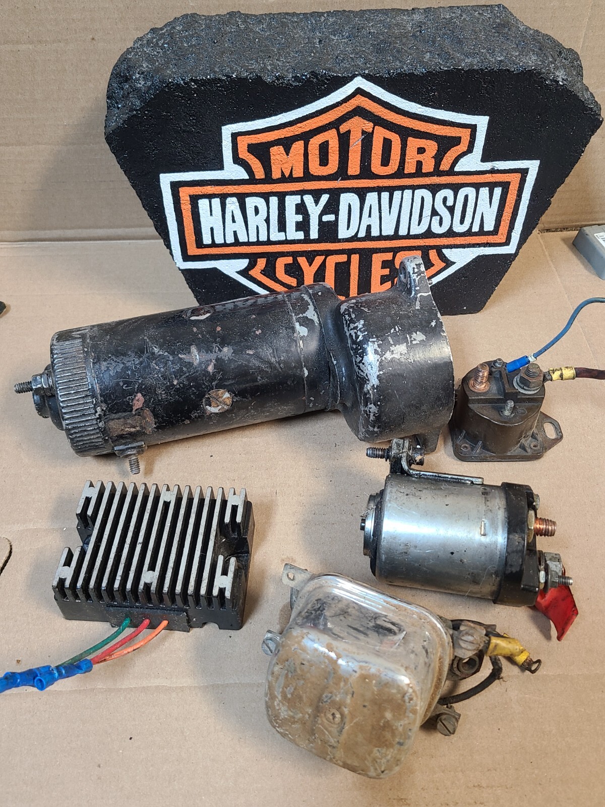 Harley-Davidson Starter Motor Shovelhead Electra Glide Sportster FXE FL ...