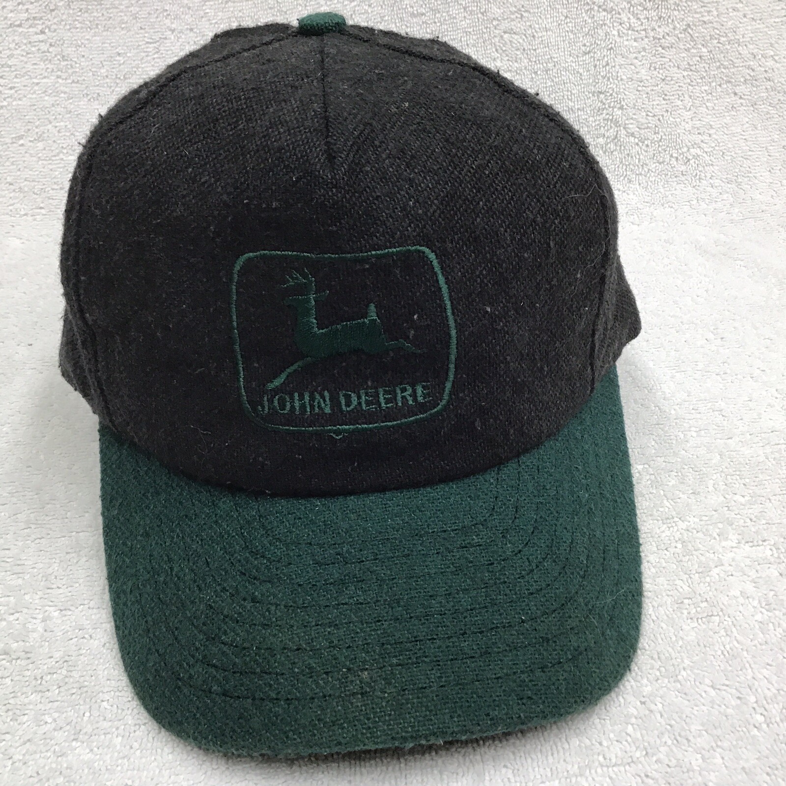 Vintage John Deere Wool Baseball Cap Truckers Hat Adu… - Gem