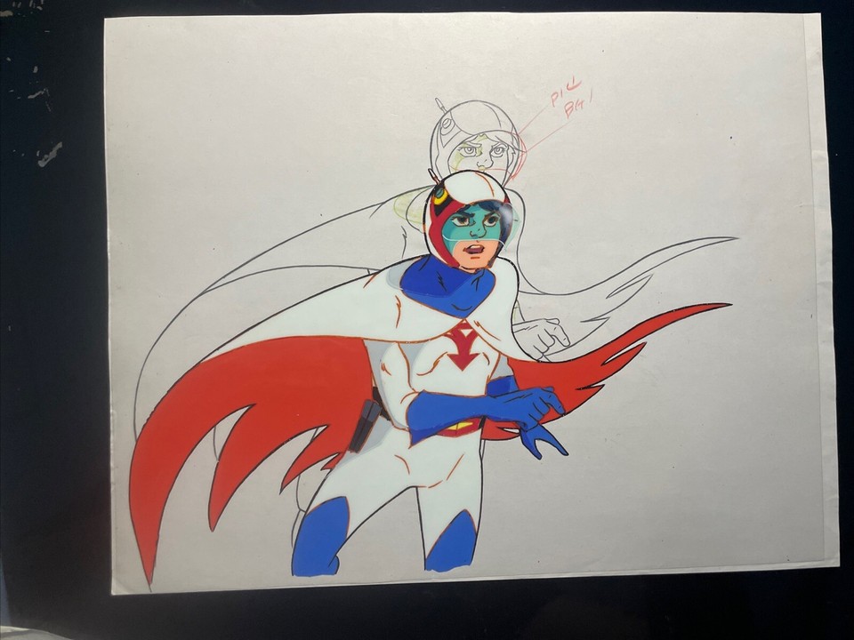 GATCHAMAN Animation Cel ANIME Cels Vtg Production Art SCIENCE NINJA ...