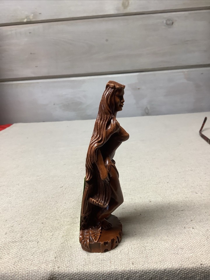 Coco Joes Hula Dancer Figurine Hapa Wood 5 1/2” Vintage Hawaii #26054 ...