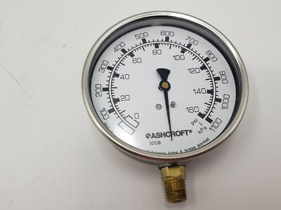Ashcroft 10-1008-A-02L-XLJZC-160 BCE Gauge | eBay