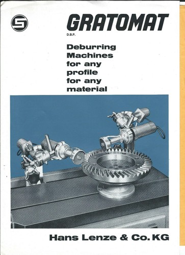 Machine Tool Brochure - Hans Lenze & Co - Gratomat 300L Deburring ...