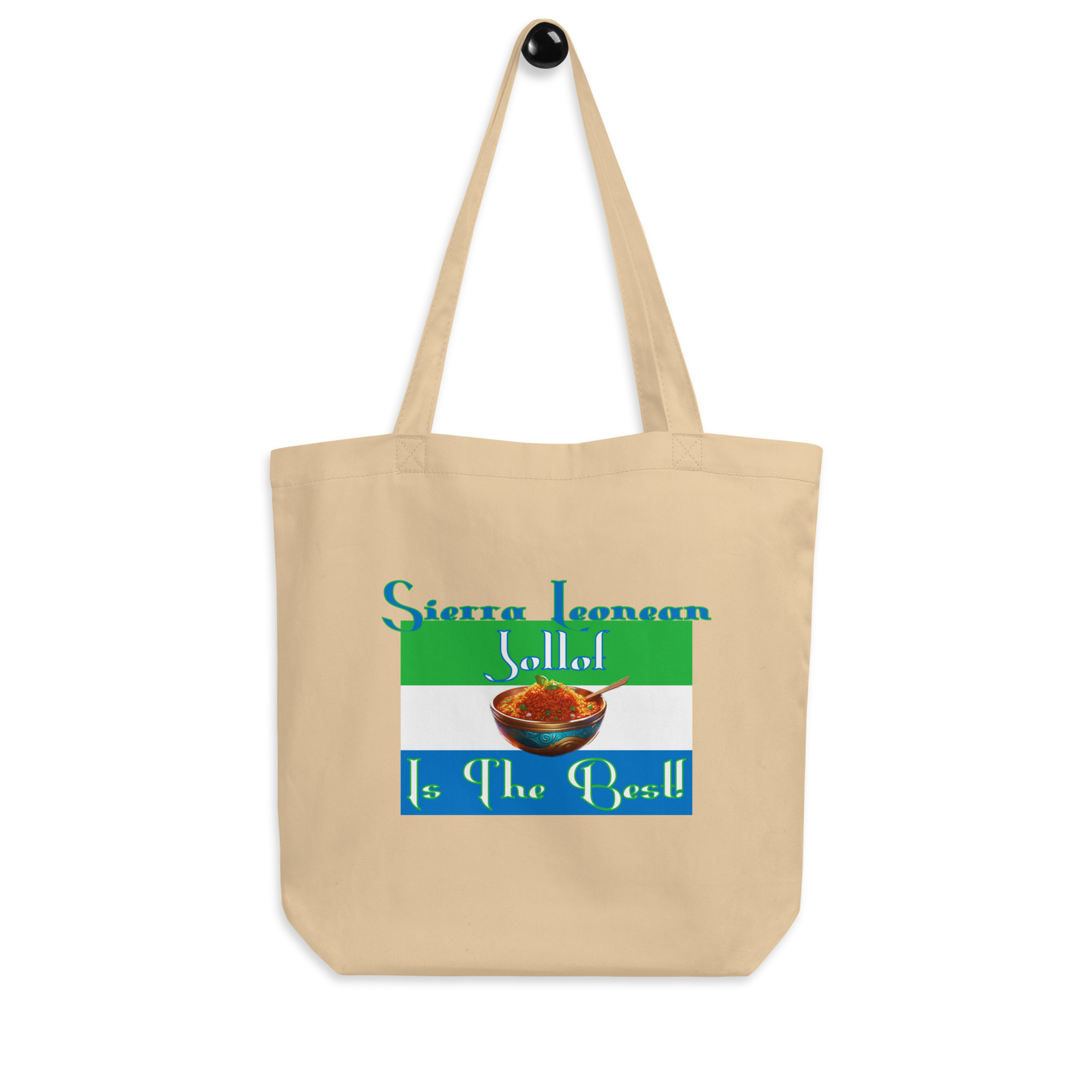 "Sierra Leonean Jollof" Eco Tote Bag Sierra Leone African Cuisine Rice ...