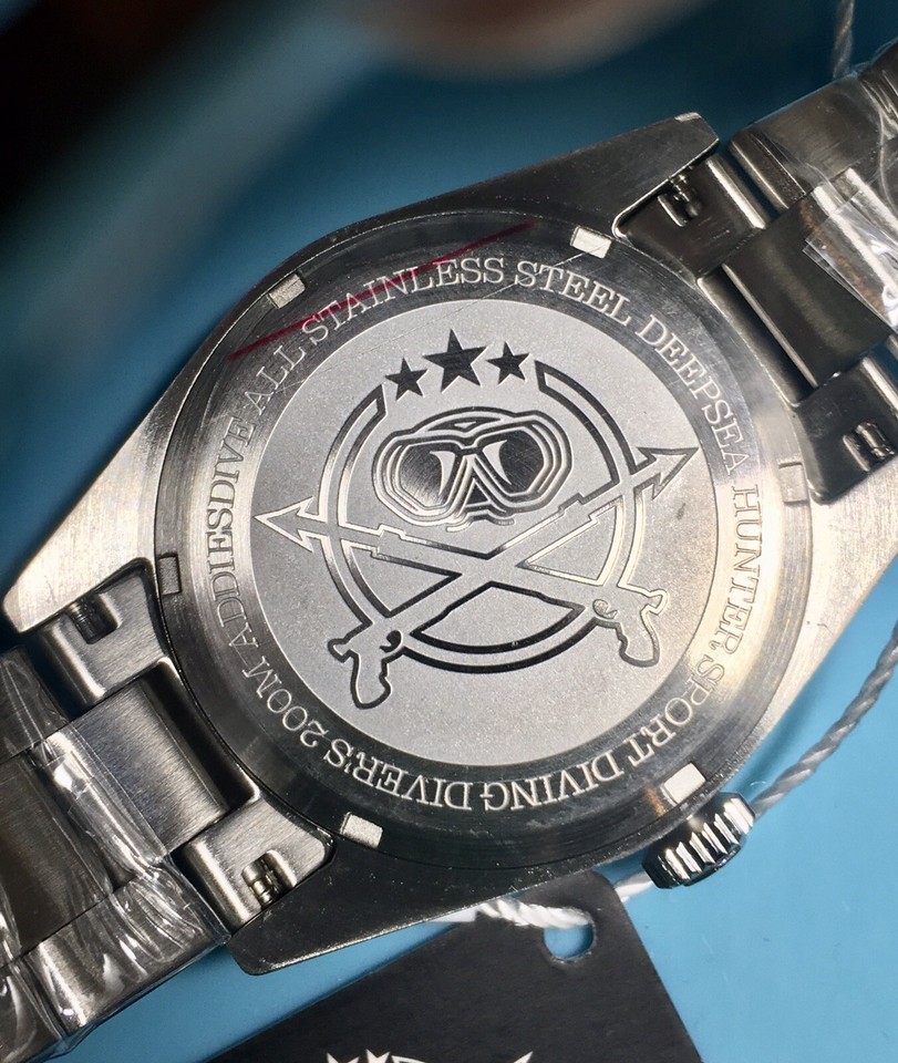 ADDIESDIVE GMT SWISS RHONDA 515-24H QUARTZ MOVEMENT 39MM BLACK DIAL ...