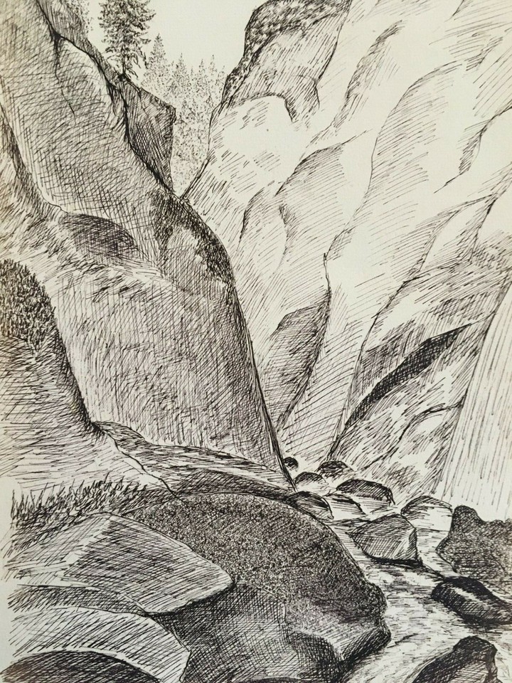Inchiostro Cinese 1879 Vista Gole Del La Biel Morez All'Interno Di jura ...