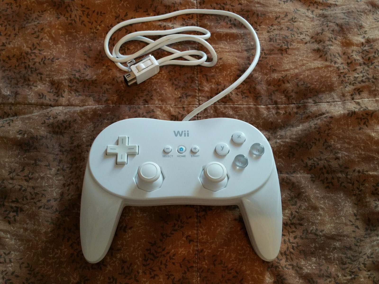 White Classic Controller Pro Nintendo Wii / U OEM Official RVL-005(2 ...