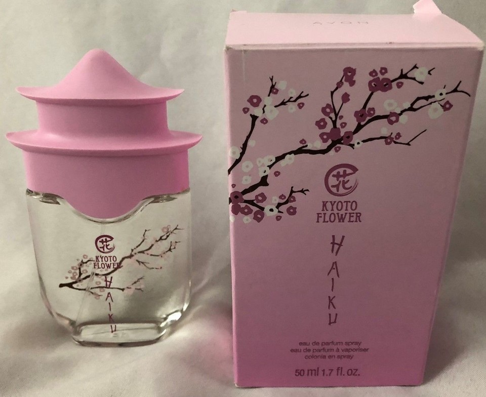 AVON HAIKU KYOTO FLOWER Eau De Toilette Perfume 1.7 Oz Spray with Box ...