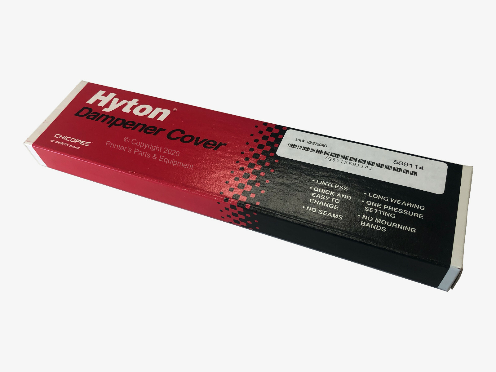 Hyton Ductor Dampener Cover for Multilith Hamada ITEK Townsend Pack of ...