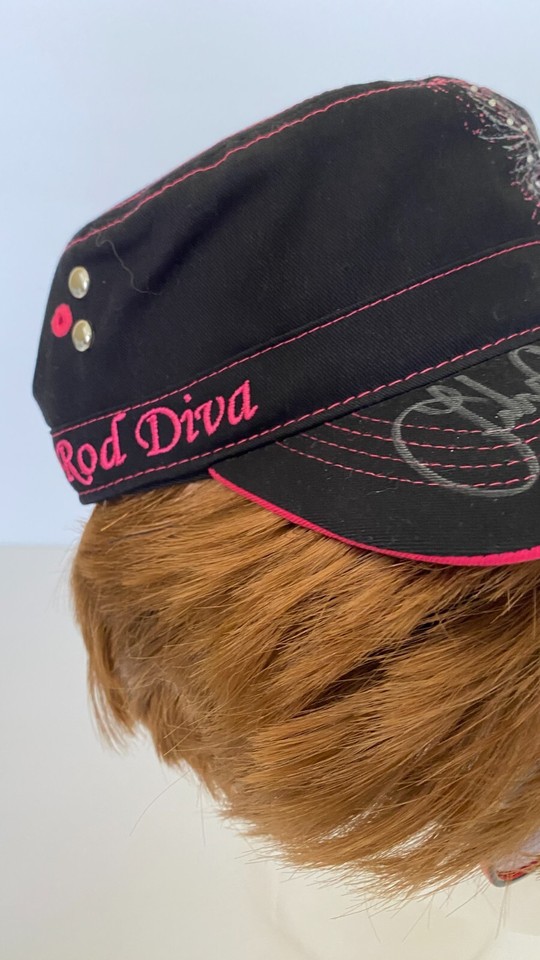 NEW LEAH PRUETT PRITCHETT SIGNED HOT ROD DIVA NHRA DRAG RACING HAT CAP ...