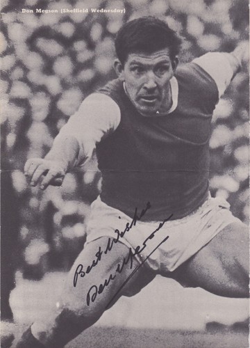 DON MEGSON (Sheffield Wednesday FC) Hand SIGNED Picture | eBay