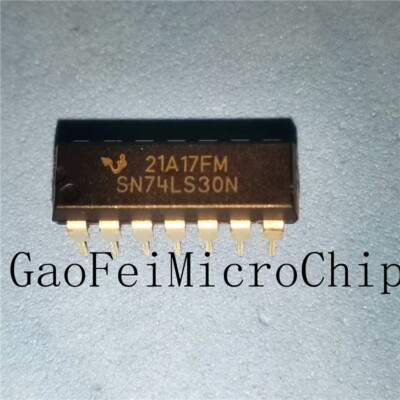 10PCS SN74LS30N IC 8-IN NAND GATE 14-DIP 74LS30 SN74LS30 HD74LS30P IC ...