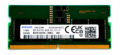 Samsung 8GB DDR5 5600 MHz PC5-44800 SODIMM Laptop Memory RAM ...