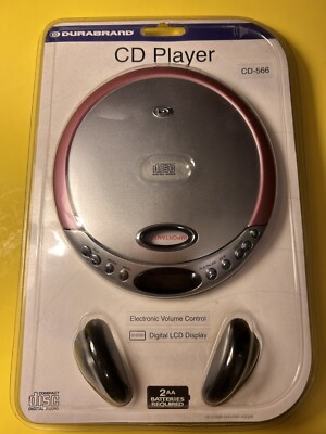 Durabrand CD-566 Pink Silver CD Player Compact Disc Digital Audio LCD ...