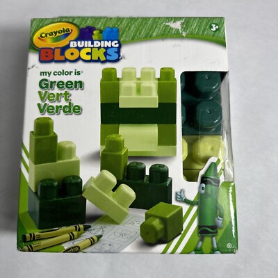 Crayola Building Blocks 20 Pieces Set Green New in Box | eBay
