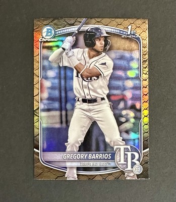 2025 Bowman Chrome Gregory Barrios Reptilian Bowman 1st | eBay