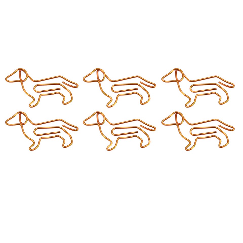 100Pcs Dachshund Paper Clips Cute Funny Dog Shaped Paperclips For ...