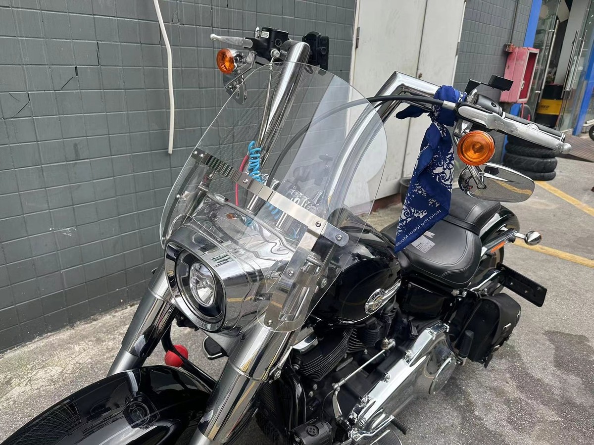 Quick Detachable Windshield Harley Fatboy