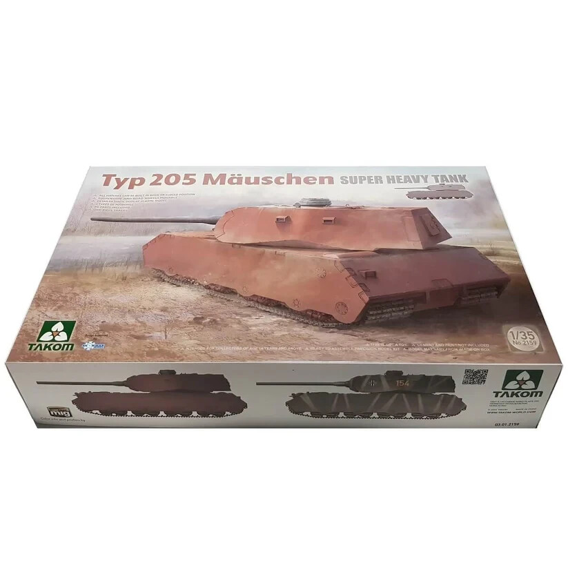 Takom 2159 1/35 scale Typ 205 Mäuschen Super Heavy Tank | eBay