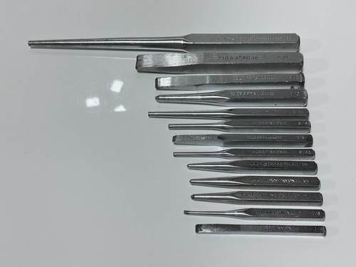 Craftsman Tools USA 13pc Punch and Chisel Set - Chrome Finish | eBay