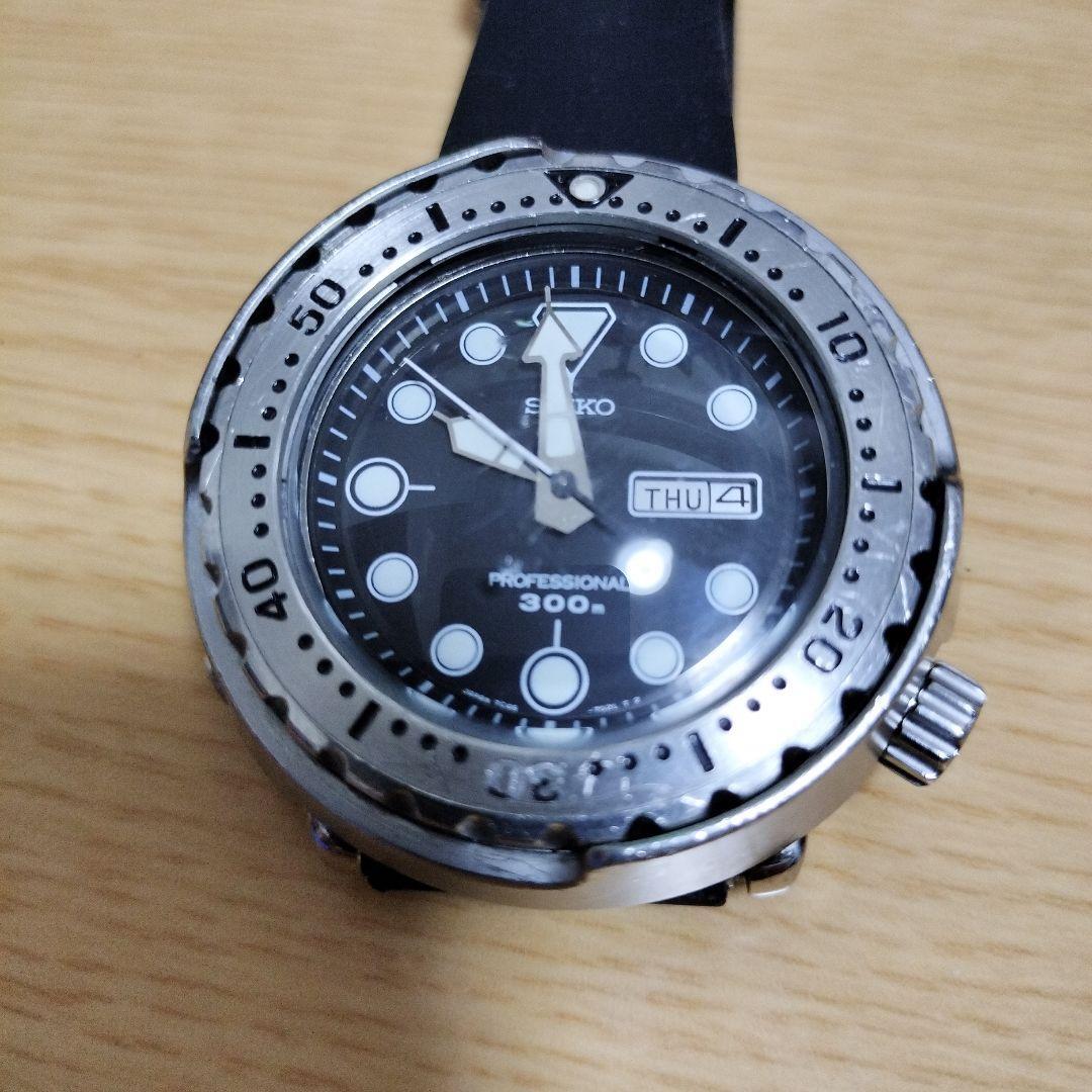 Seiko 7C46-7010 Day Date Divers 300m Stainless Steel … - Gem