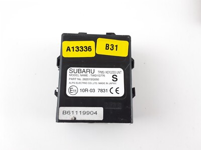 SUBARU FORESTER TPMS / KEYLESS CONTROL MODULE 28201SG050 / A13336-B31 ...