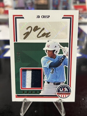 2022 USA Stars And Stripes JD Crisp Patch Auto /25 | eBay
