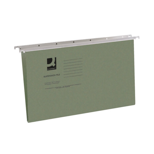 50 Q Connect Green Foolscap Suspension Files Tabs Inserts Filing ...