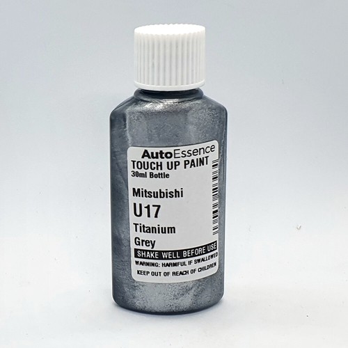 PAINT TOUCH UP KIT FOR MITSUBISHI U17 TITANIUM GREY 30ML REPAIR SCRATCH ...