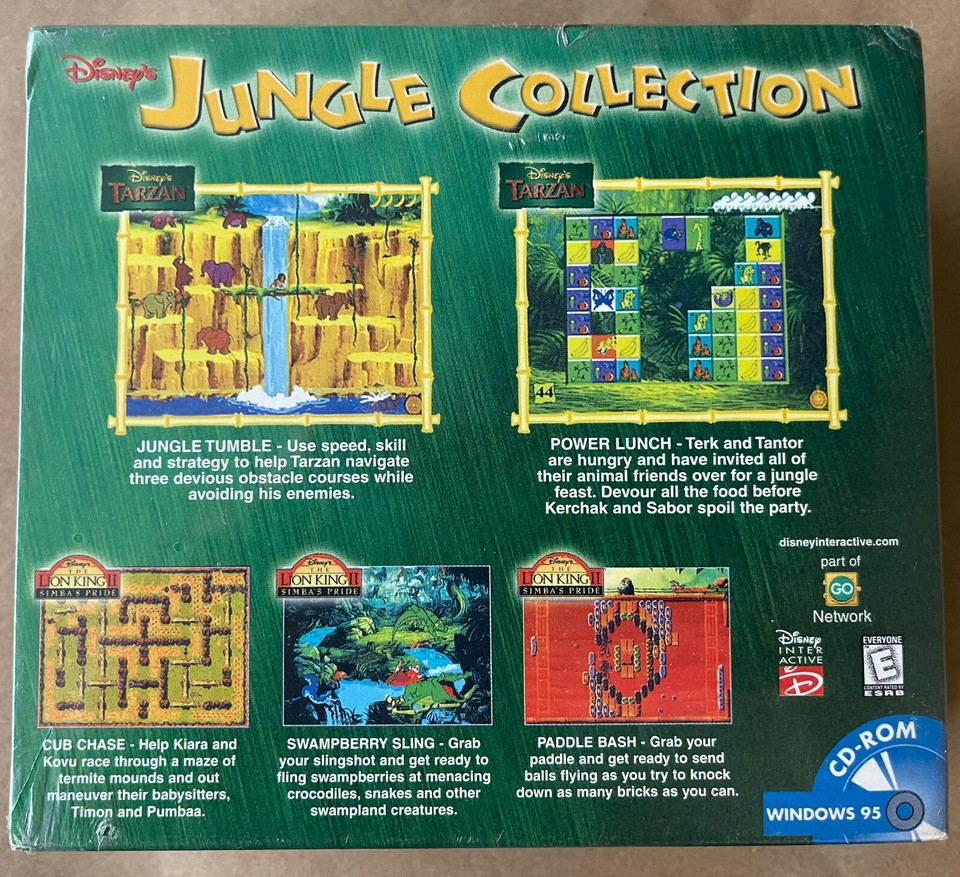 Disney's Hot Shots: JUNGLE COLLECTION CD-ROM games: Swampberry Sling ...