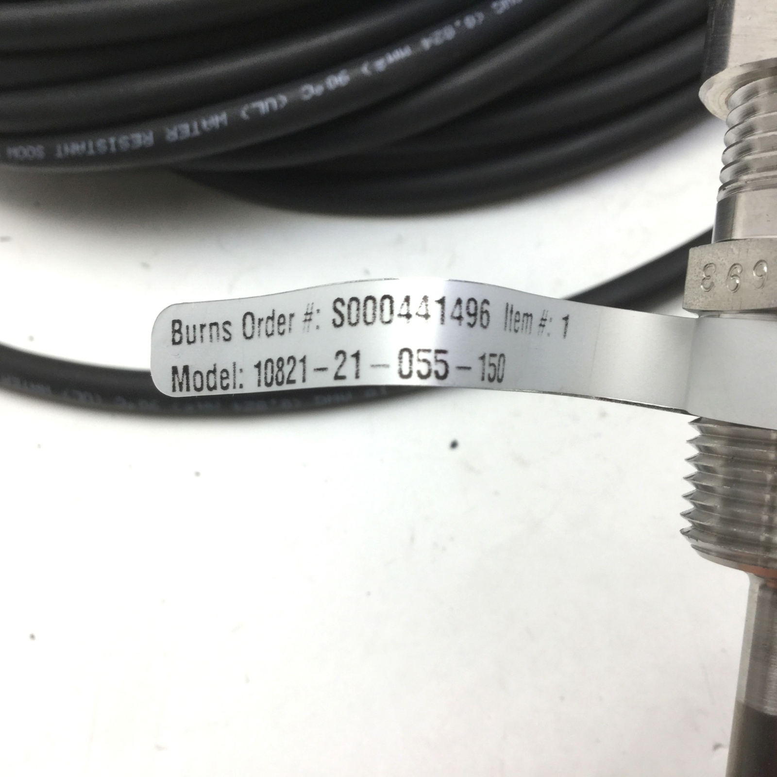 New Burns Engineering 10821-21-055-150 PRT Probe, Cable: 150', Probe: 5 ...