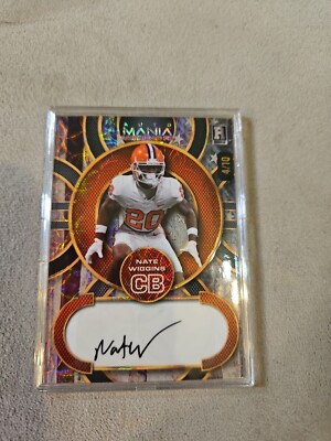 2024 NATE WIGGINS AUTOGRAPH 4/10 WILD CARD ROOKIE AUTO CLEMSON & RAVENS ...