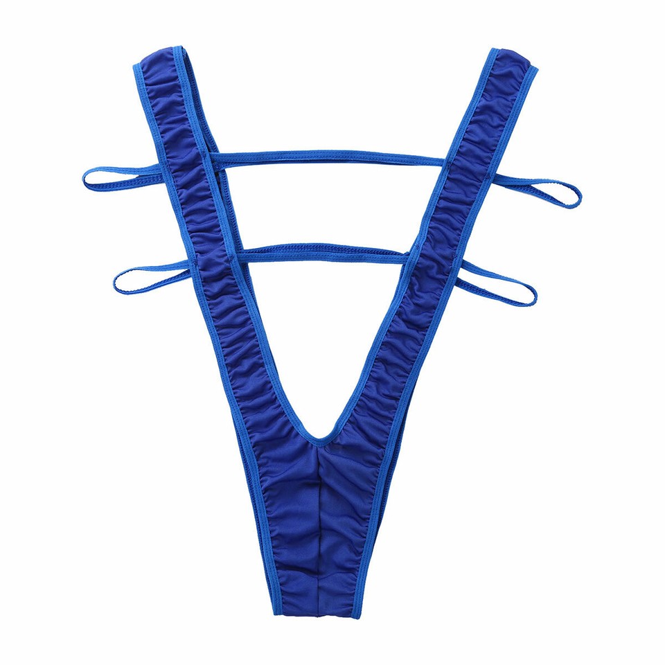 Sexy Women Sling Shot Monokini Micro Bikini Thong Beachwear Swimwear ...