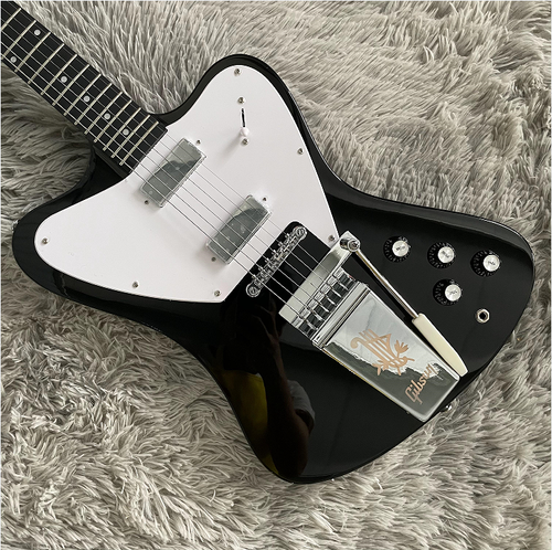 Custom Non-Reverse Firebird Electric Guitar Black Vibrato Bridge ...