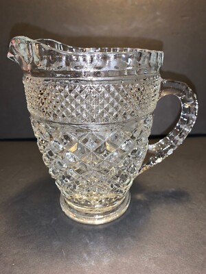 Vintage Anchor Hocking Small Pitcher Wexford Pattern | eBay