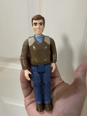 FISHER PRICE Loving Family Dollhouse DAD Man Father Brown Hair & Eyes ...