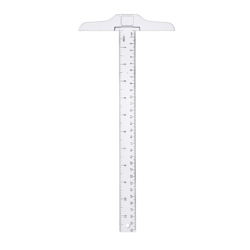 12-inch Plastic Transparent T-Square T-Ruler for Drafting Art Framing ...