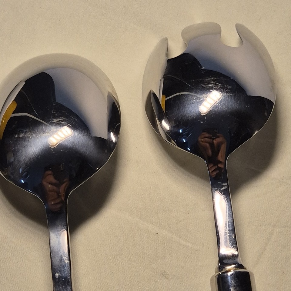 Pair of Irish Waterford Crystal Salad Servers. Lismore Pattern. New ...