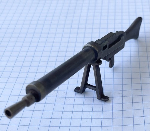 Original WWI Trench-Art Brass Maxim Machine Gun Handmade Soldier ...