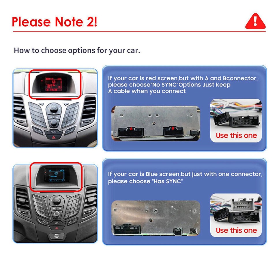 For Ford Fiesta 2009-2016 Android 14 Apple Carplay Car Radio Stereo ...