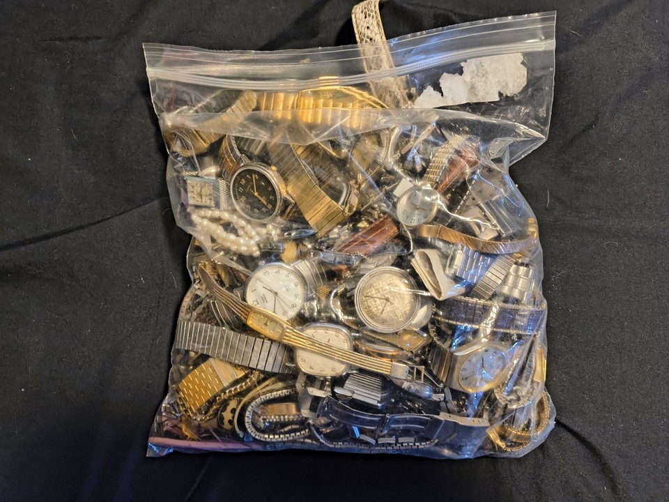 Huge 7lb Watch Lot, Many Different Brands, Different Conditions ...