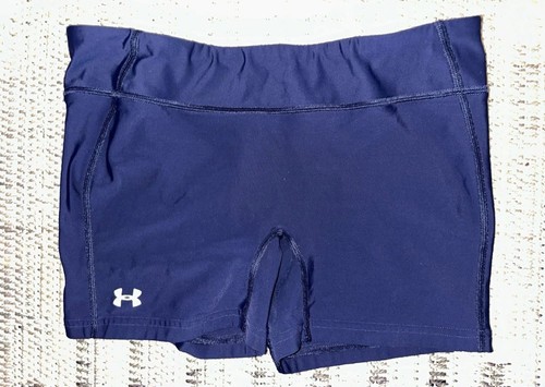 Under Armour Heat Gear navy blue compression shorts. Size medium. | eBay