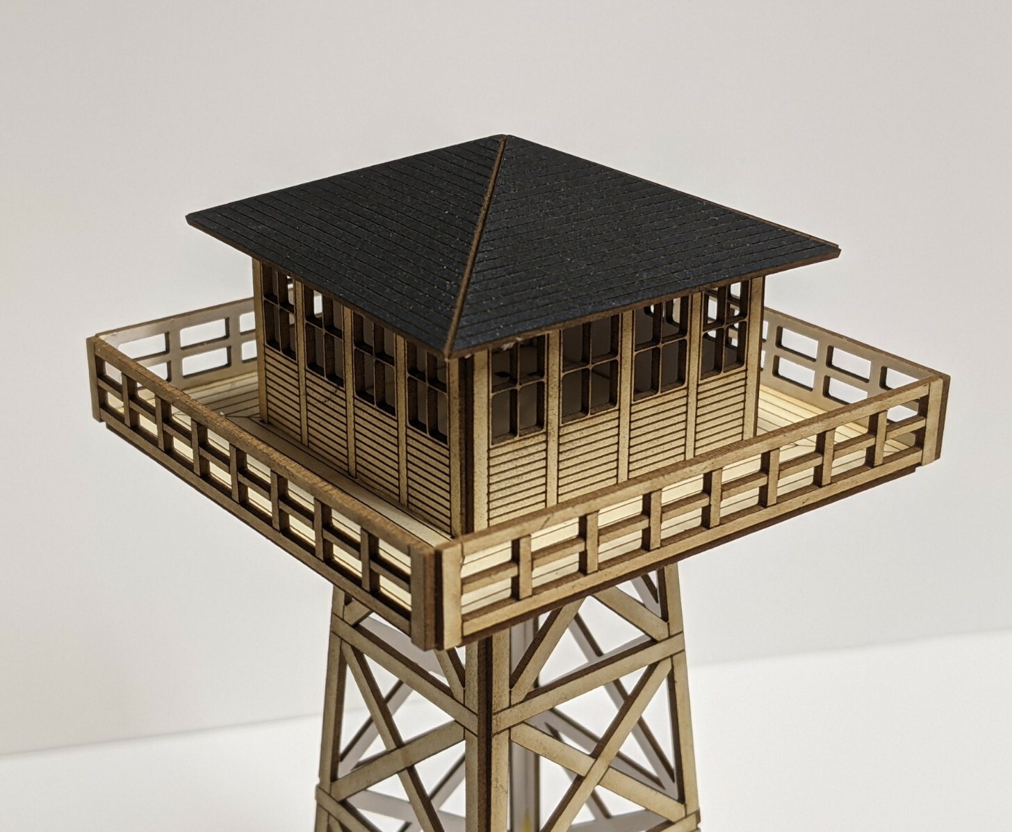 HO Scale Forest Fire Watch Tower Kit - Laser Cut Model Train Scenery ...