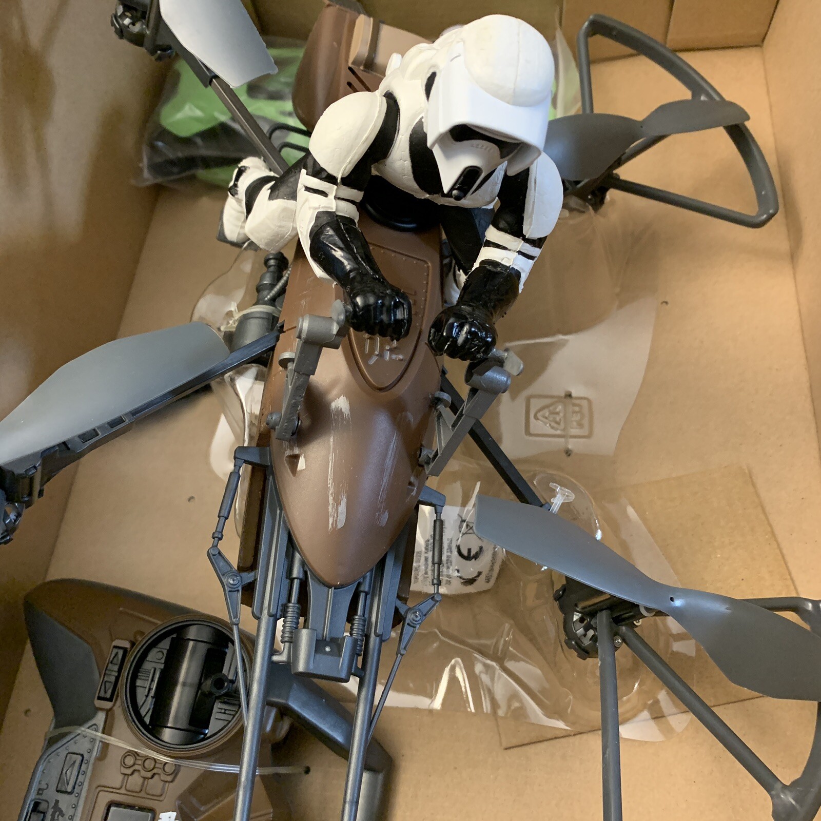 Air Hogs Star Wars Imperial Aratech 74-Z Speeder Bike Remote Controlled ...