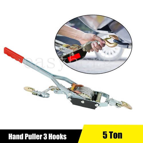 5 Ton Hand Puller Heavy Duty Winch Pull Hoist Come Along Cable Lever 3 ...