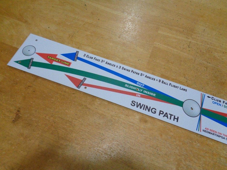 New Swing Path Alignment Golf Board Self Teaching Aid Swing Path Stance ...
