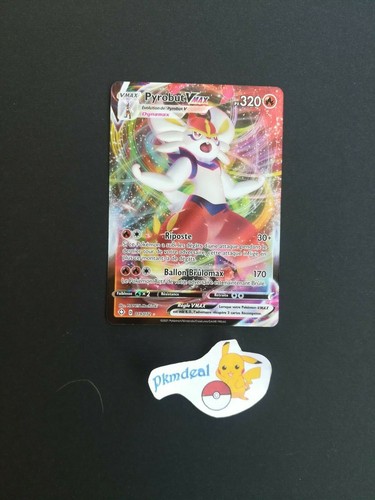 Carte Pokemon Pyrobut Vmax 019/072 Destinées Radieuses Full Art Neuf FR ...