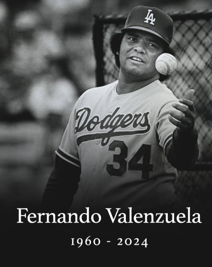 Los Angeles Dodgers Fernando Valenzuela Memorial Jersey Patch | eBay